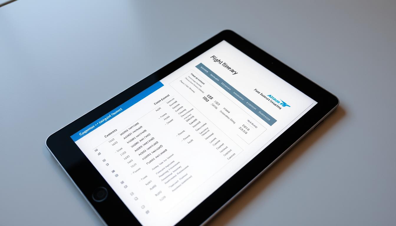Customize Your Flight Itinerary with This Template